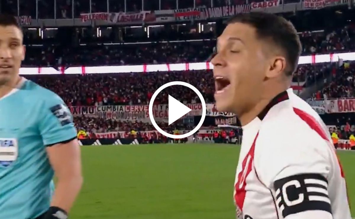 Juanfer Quintero, enojado y a los gritos con Marcos Acuña en River vs ...