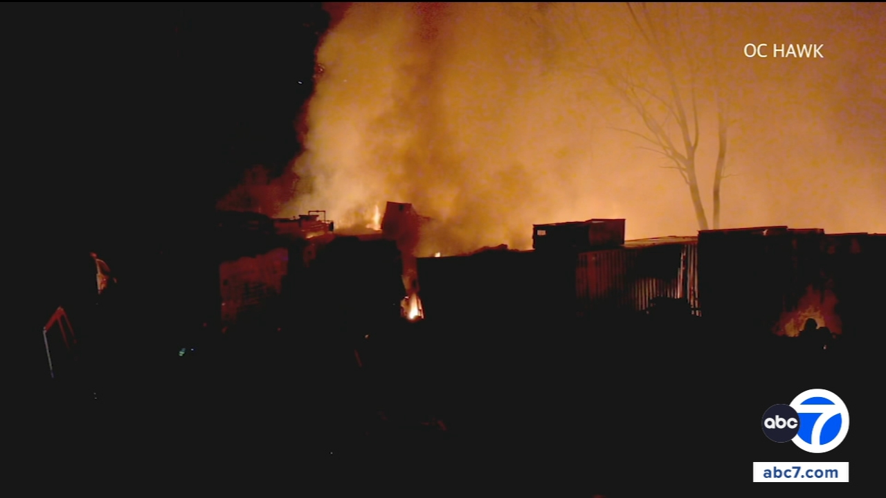 Massive container fire burns several cars, forces closure of Highway 74 ...