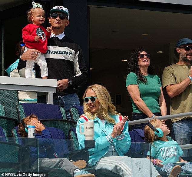 Brittany Mahomes celebrates Mother's Day with Patrick and kids at NWSL ...