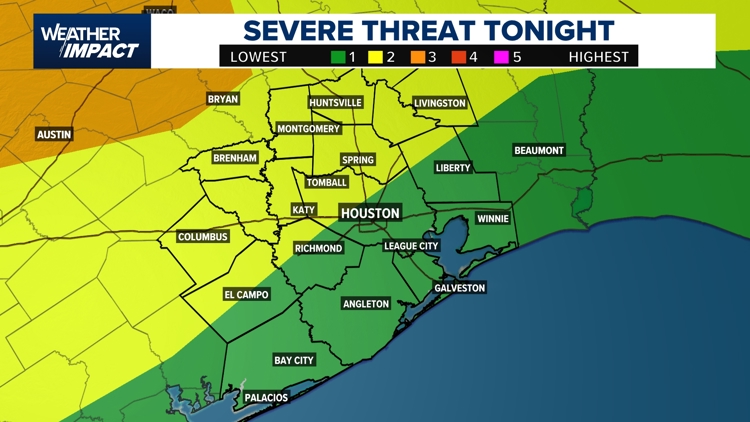 Weather impact alert issued for tonight into Monday morning