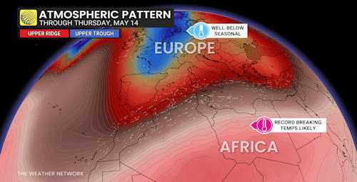 45°C or freezing? An extreme temperature gradient builds this week