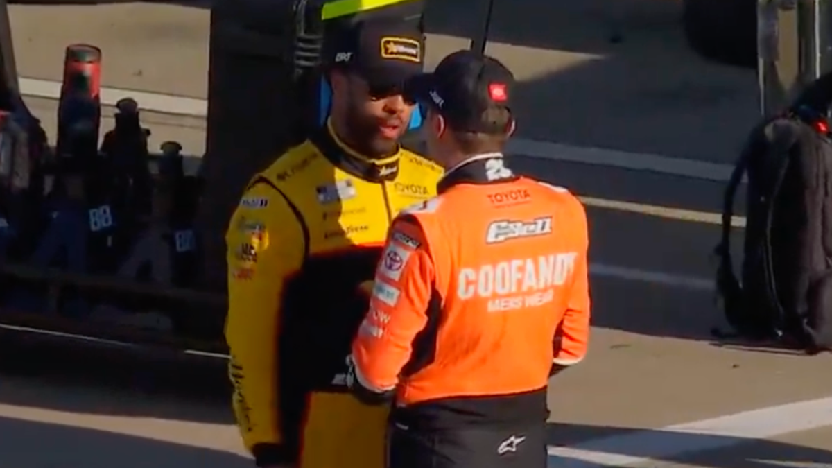 Bubba Wallace gets in heated discussion after Cup Series race Sunday