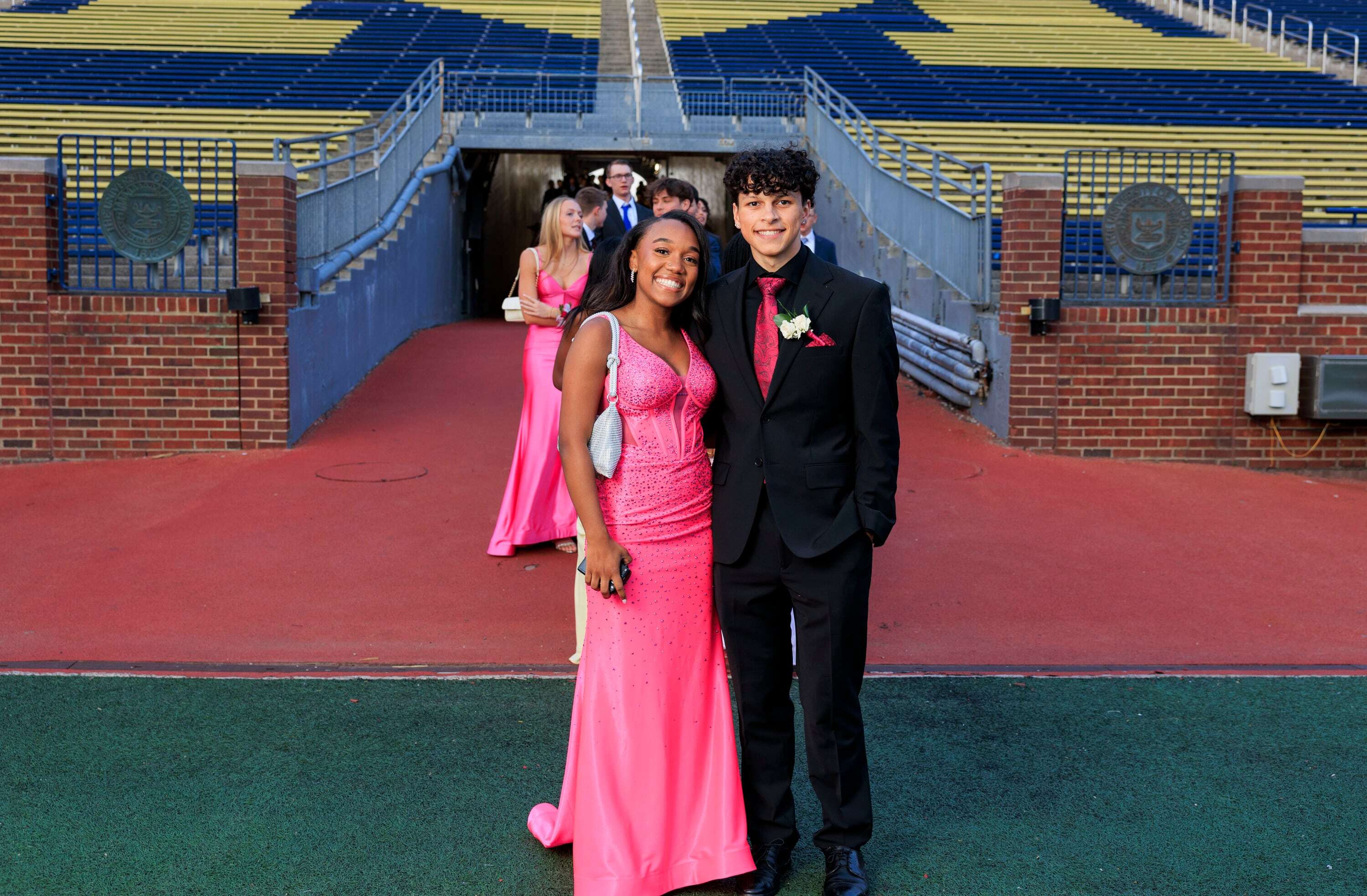 Our favorite photos from Ann Arbor Pioneer's prom at Michigan Stadium