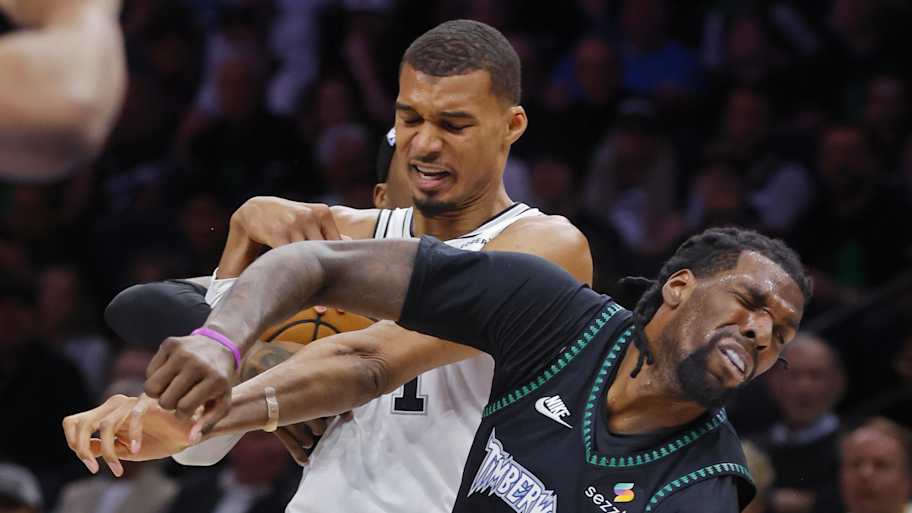 Watch: Spurs star Wembanyama ejected from Game 4 for high elbow on Naz Reid