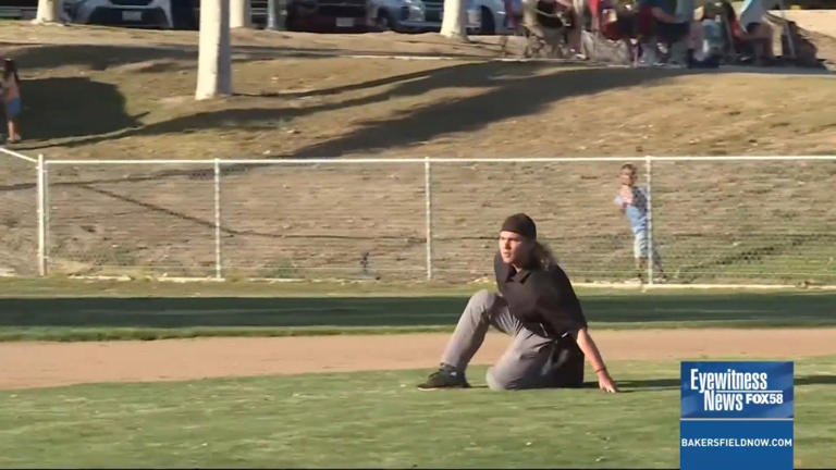 Little League umpire goes viral for insane antics on the field