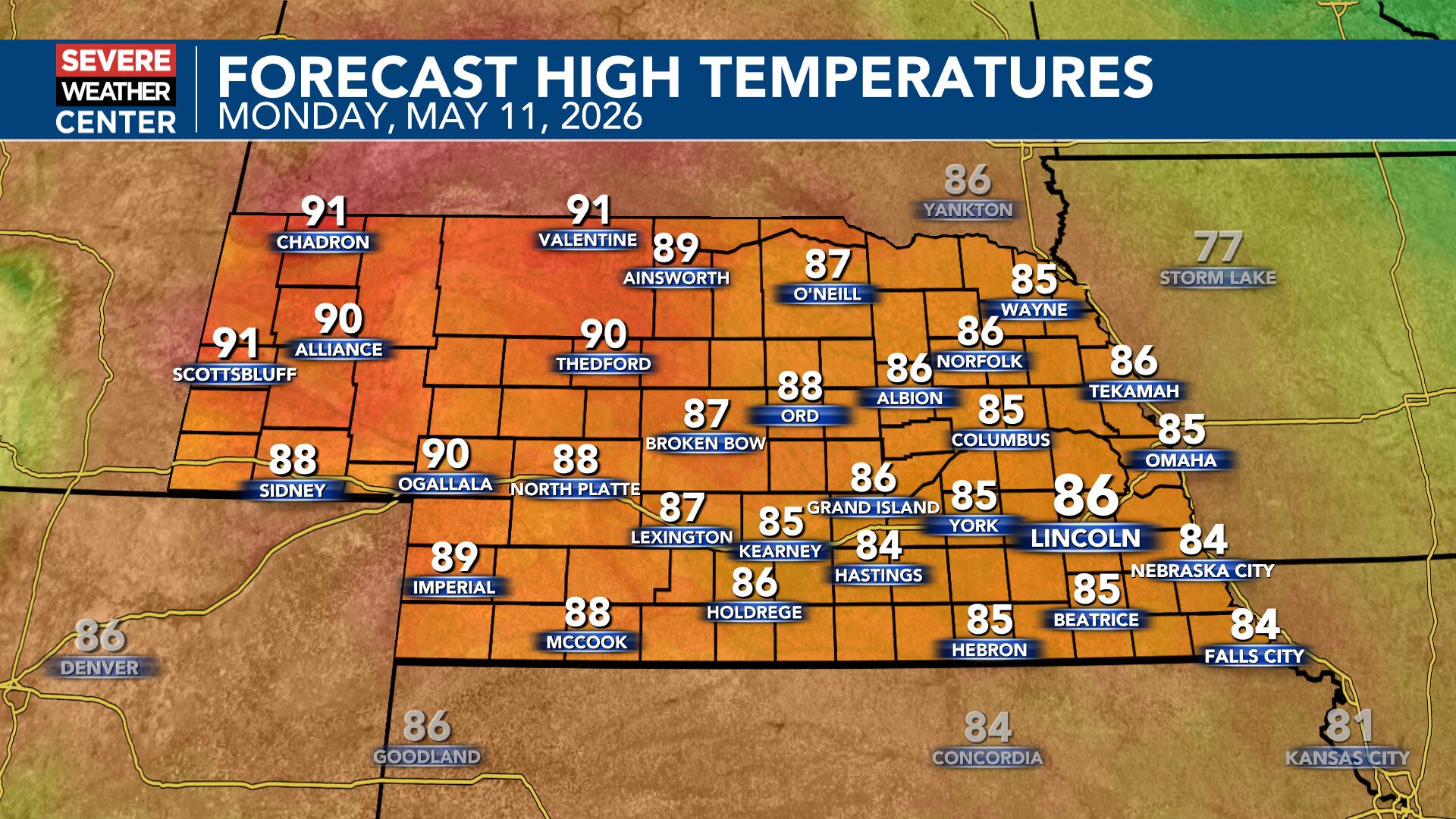 Warm weather takes over Nebraska this week