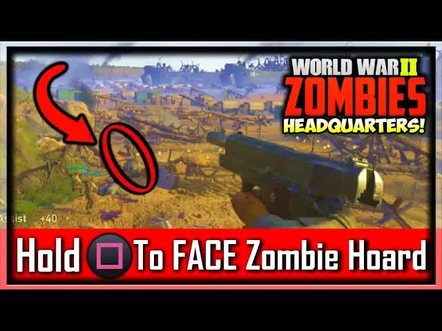 COD WW2 hidden zombies Easter eggs in headquarters! (Call of Duty WW2 ...