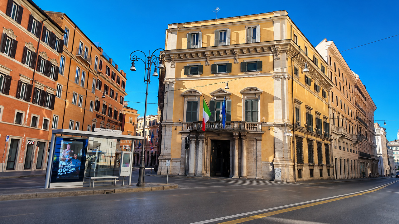 Walking through Rome’s historic streets with classic Italian architecture