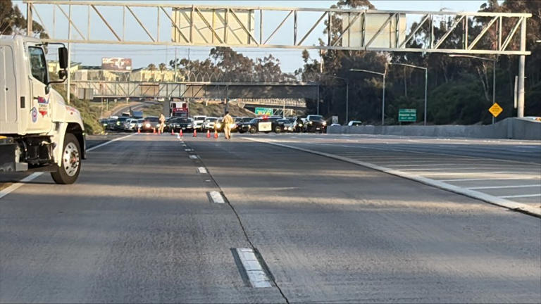 Hit-and-run accident closes several lanes of northbound I-805