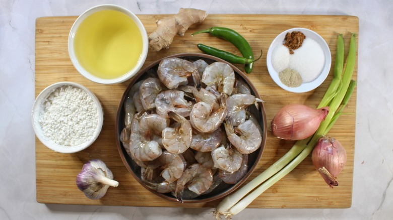 Salt and pepper shrimp stir-fry recipe