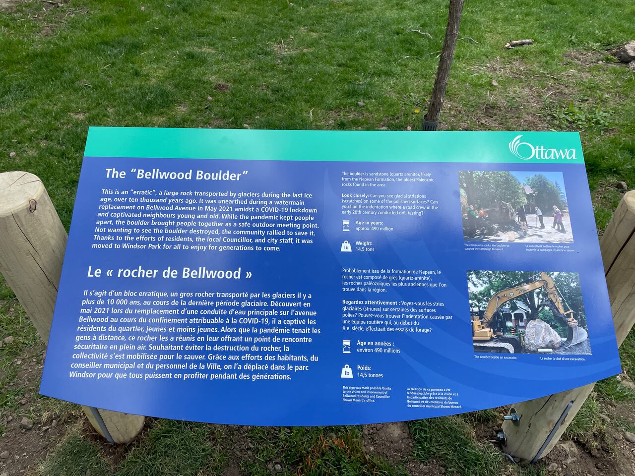 'It was like the water cooler': Massive boulder unearthed during COVID ...