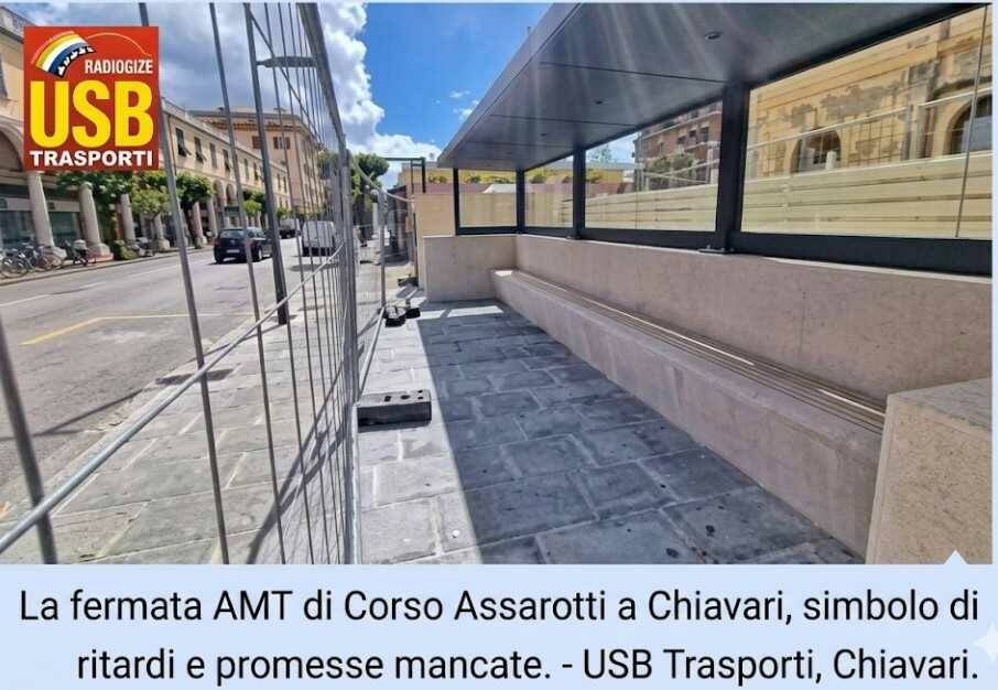 Chiavari: inaugurazione della nuova fermata Amt in Corso Assarotti