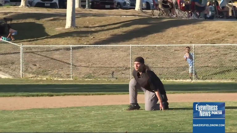 Little League umpire goes viral for insane antics on the field