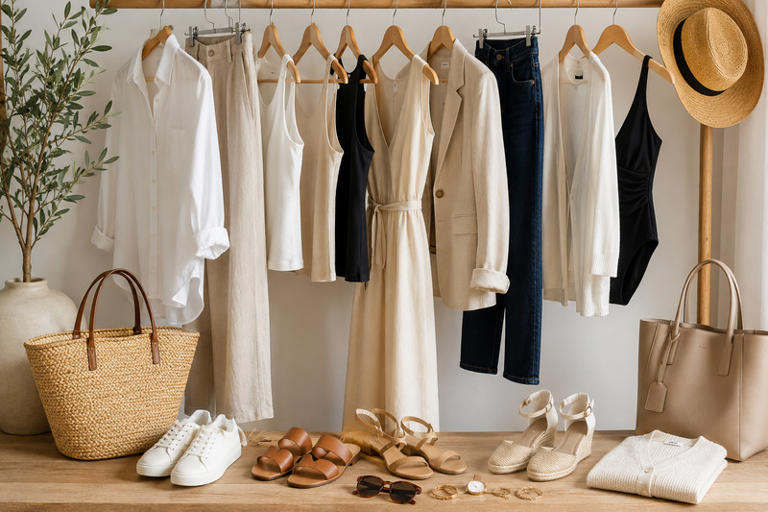 Elegant summer capsule wardrobe for women over 45
