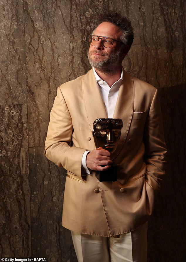 Emotional Seth Rogen dedicates his BAFTA TV Award to his late co-star ...