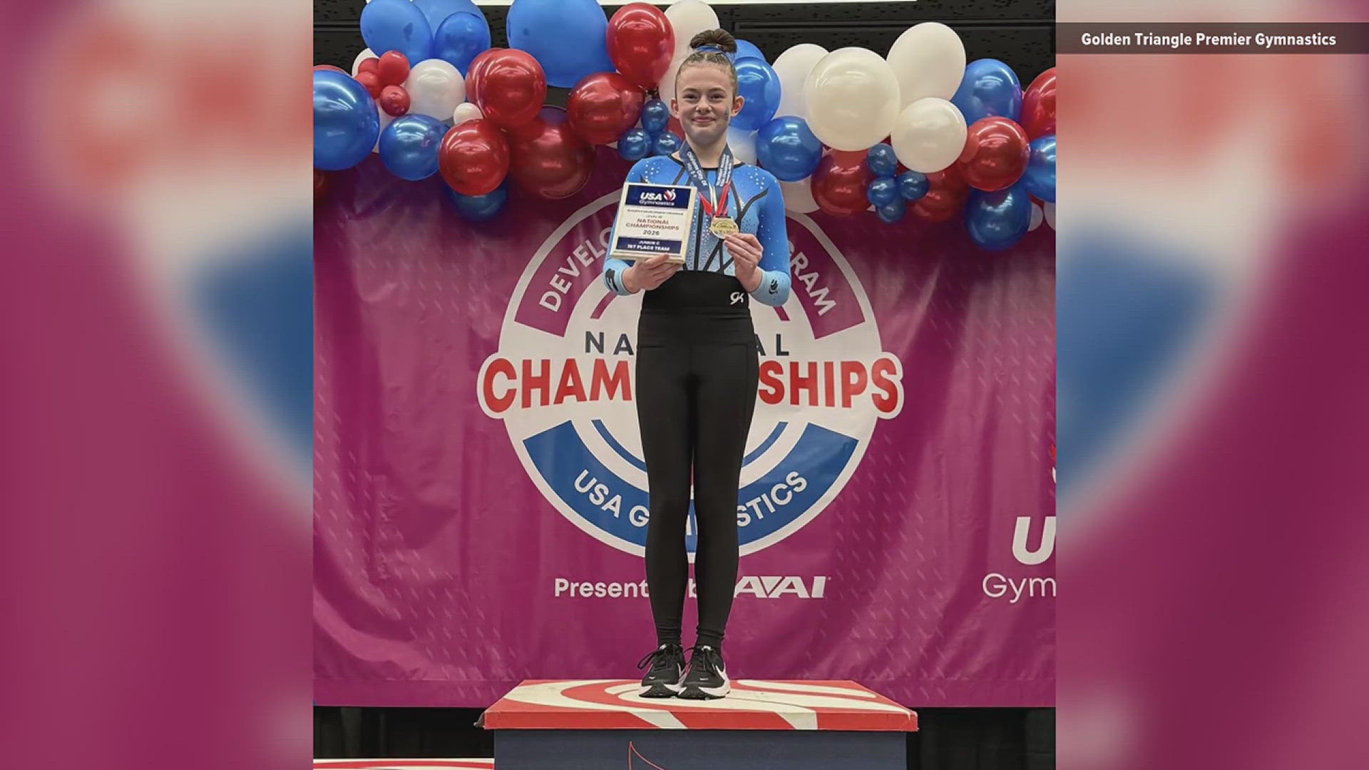 Sophie Gravel captures national balance beam championship