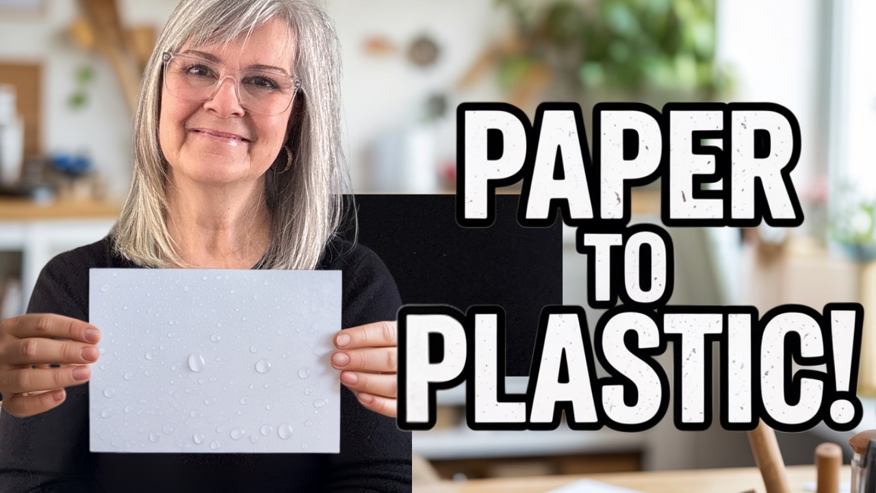 Turn paper into plastic-like sheets! (Easy DIY water-resistant paper hack!)