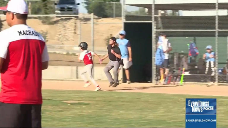 Little League umpire goes viral for insane antics on the field