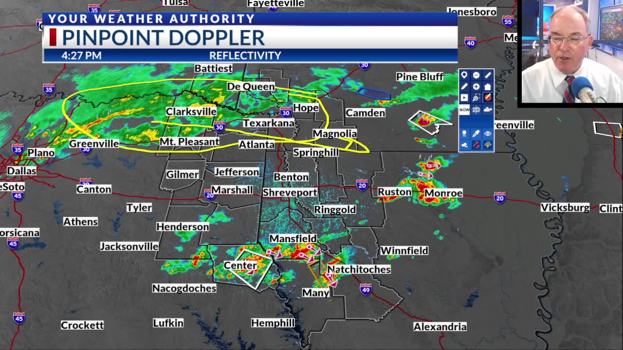 4:30 pm Sunday storm update