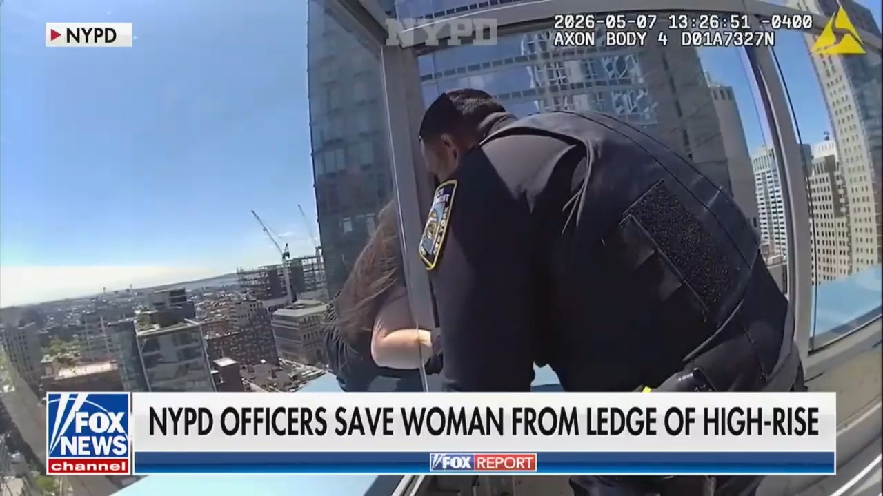 Harrowing NYPD body cam video shows cop saving suicidal woman clinging ...