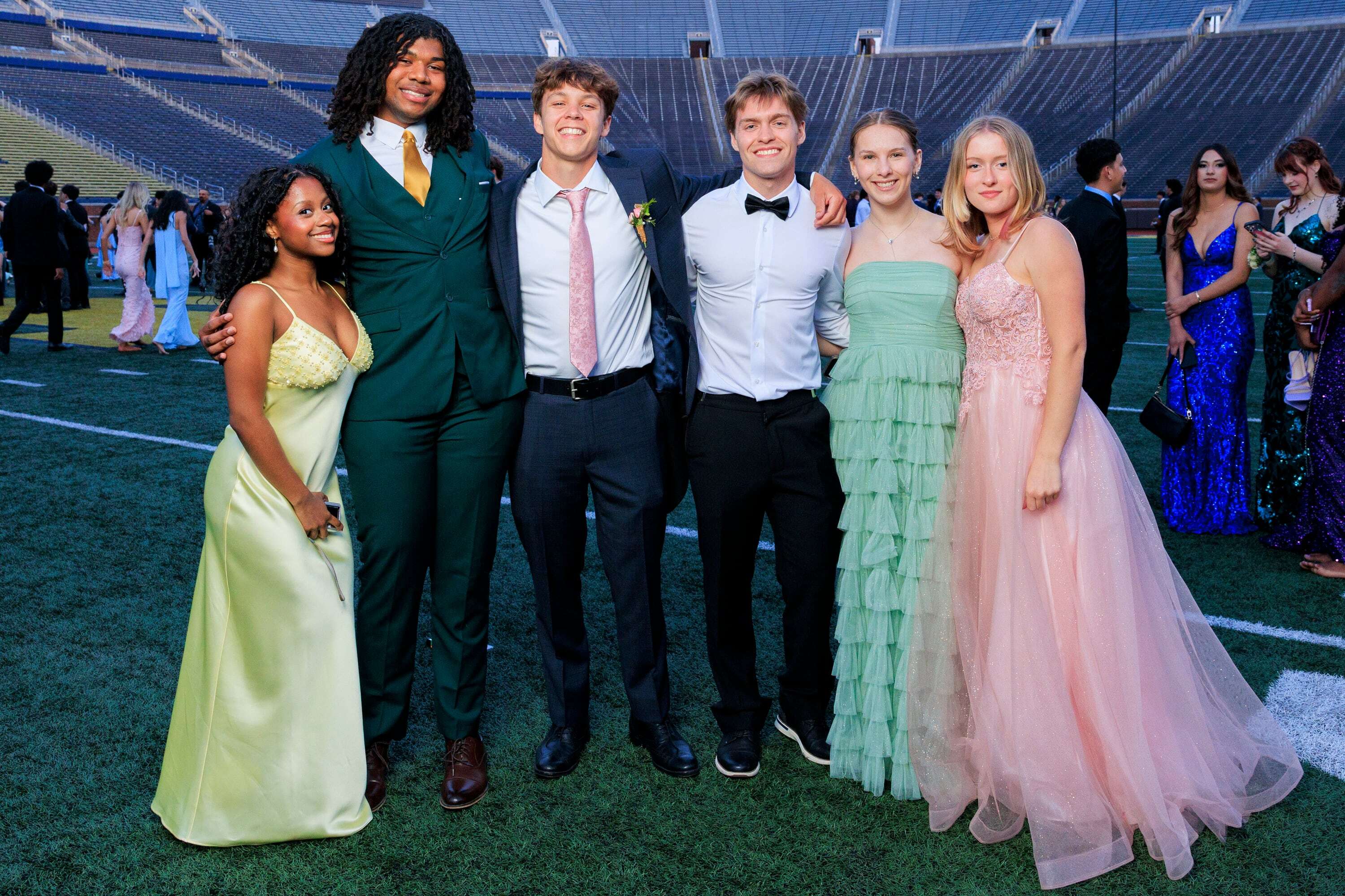 Our favorite photos from Ann Arbor Pioneer's prom at Michigan Stadium