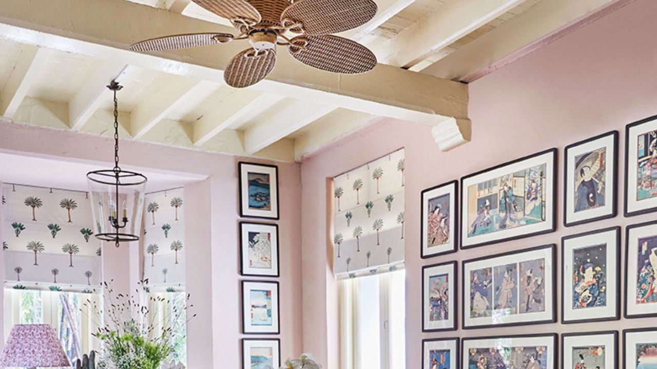 This beautiful vintage-look ceiling fan provides low-cost cooling ...