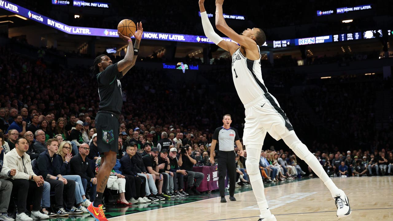Victor Wembanyama ejected for elbow to Naz Reid, Wolves beat Spurs 114 ...