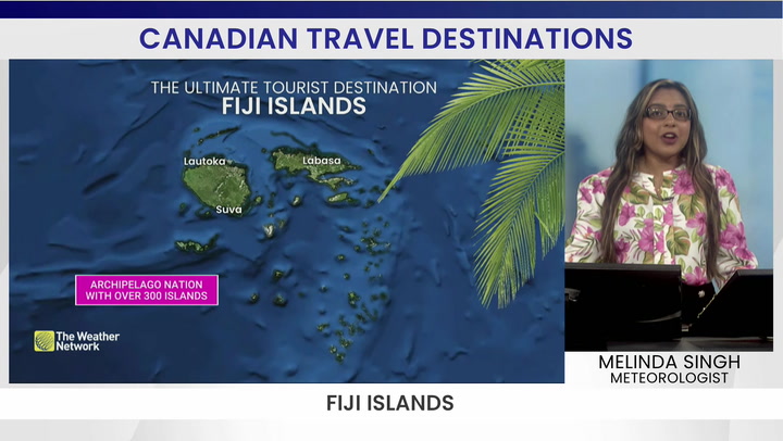 A weather snapshot of the tropical islands of Fiji