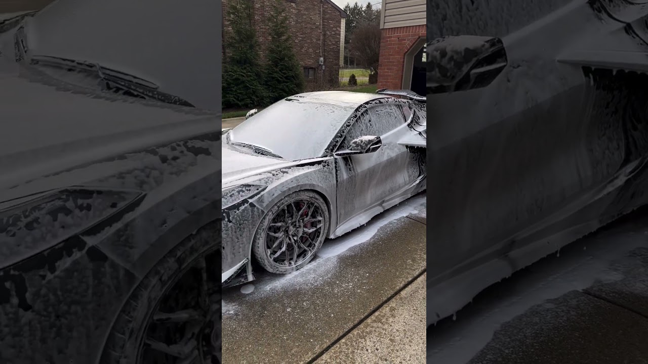 Winter storage prep! C8 Corvette Z06 bath time!