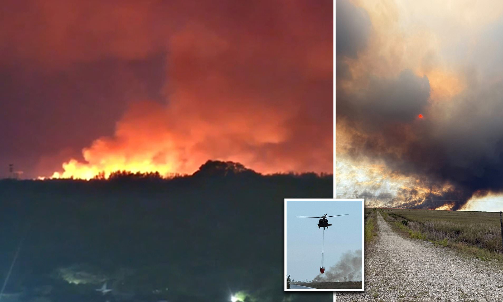 Fire crews battle huge 5,000-acre Everglades brush blaze