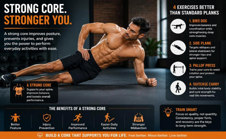 Still doing standard planks? These 4 core exercises may build better ...