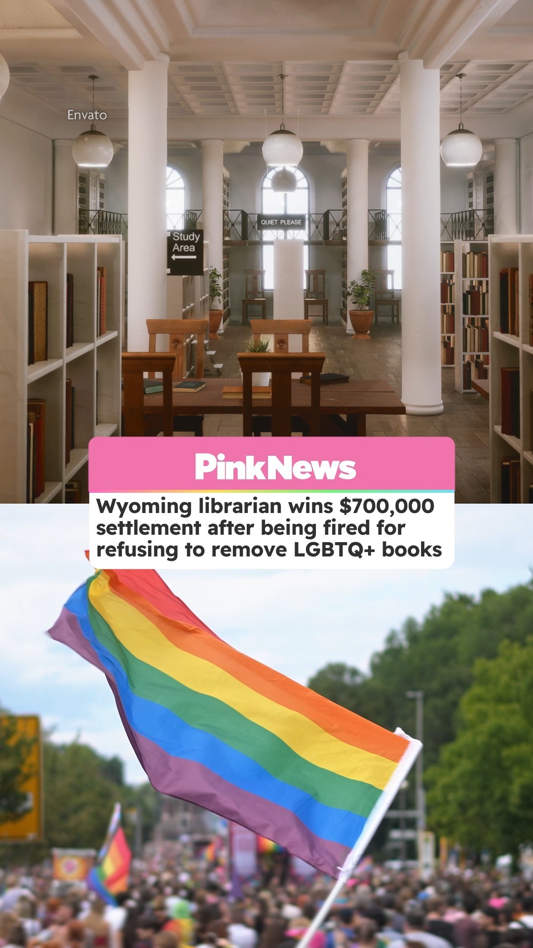 Librarian fired over LGBTQ+ books wins $700K settlement after refusing ...
