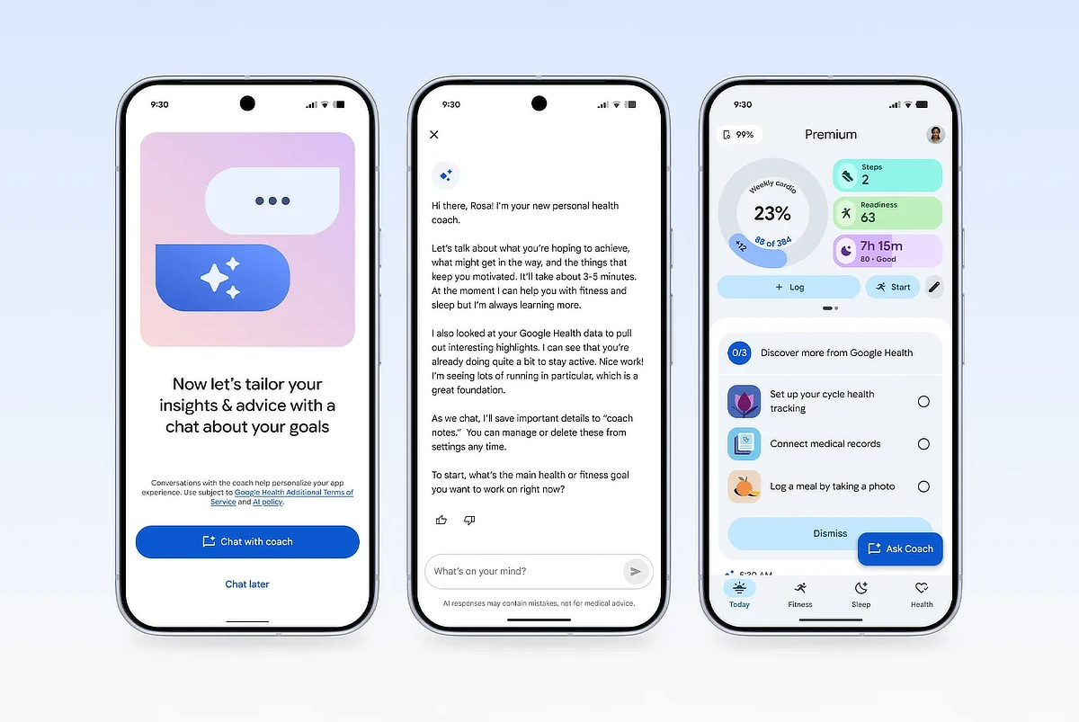 Google rolls out Health Coach for Premium users