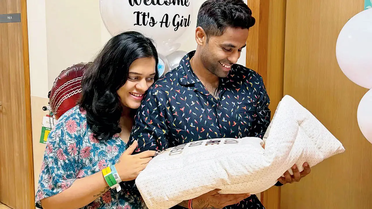Suryakumar Yadav and wife Devisha Shetty name their baby girl 'Riddhima'