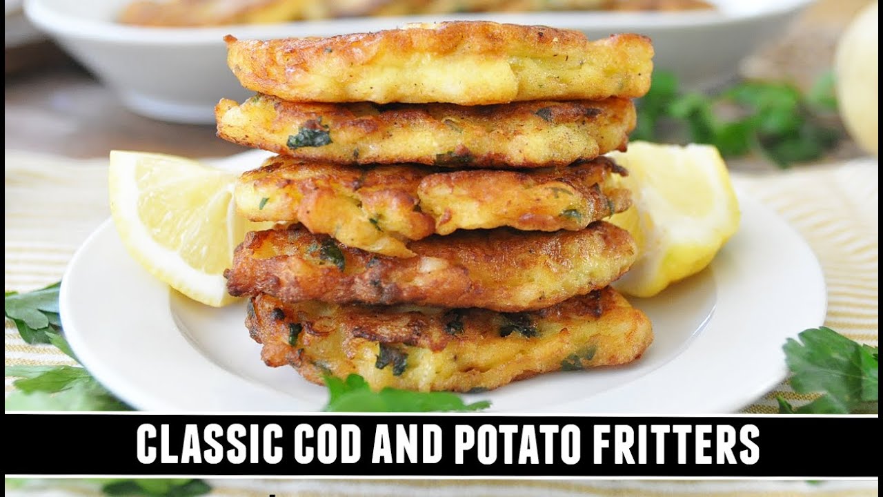 Classic cod and potato fritters Spanish buñuelos de bacalao y patata recipe