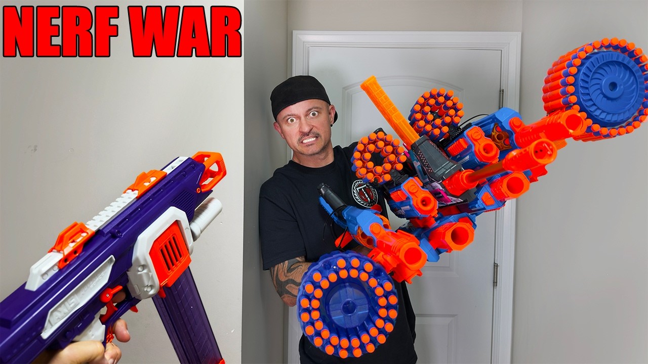Nerf war: Kid vs dad showdown 7