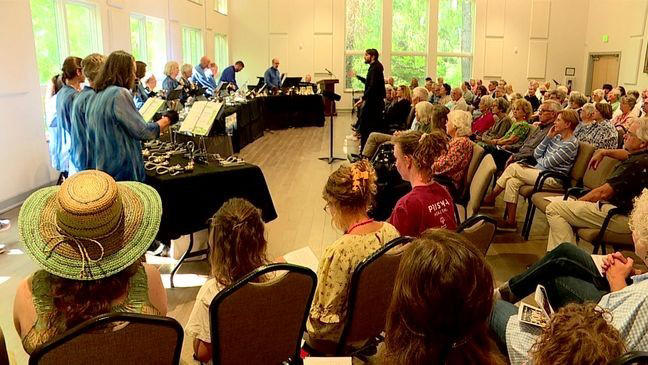 Handbell ringing group performs Mother's Day concert in Flat Rock