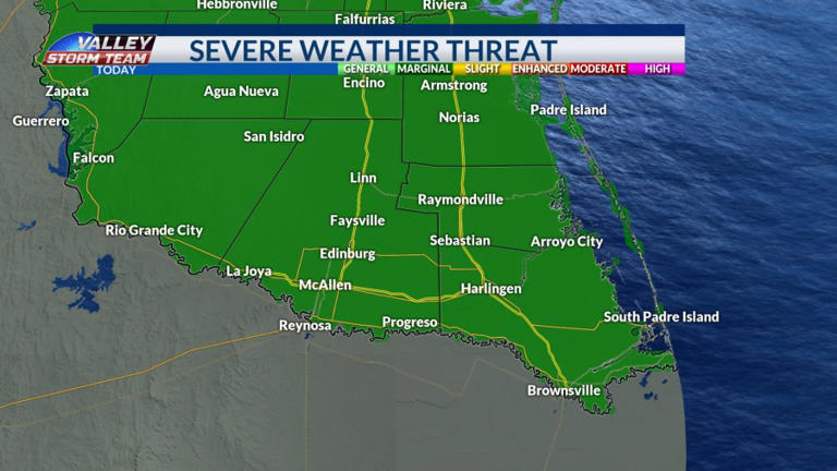 Severe weather possible: Marginal risk