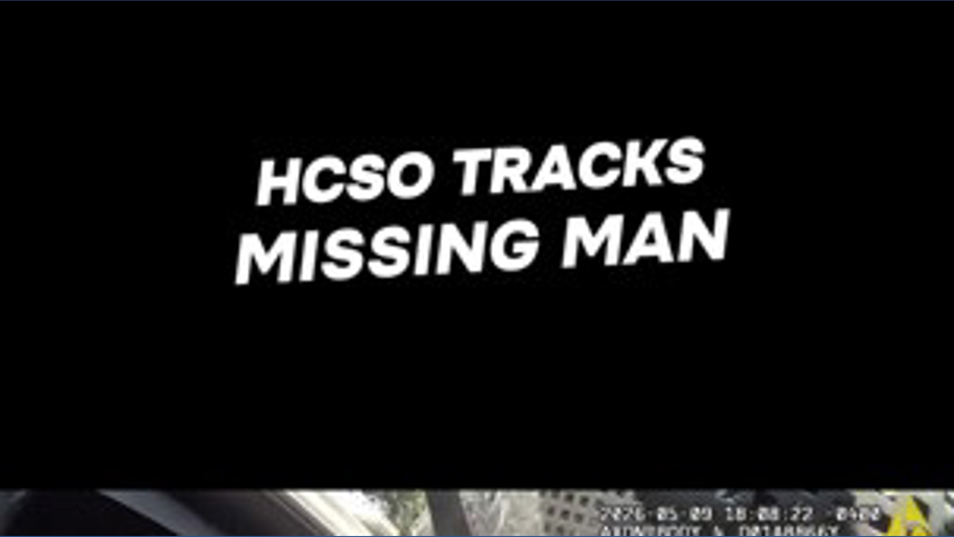 K-9 deputy helps searchers from HCSO find missing, elderly man