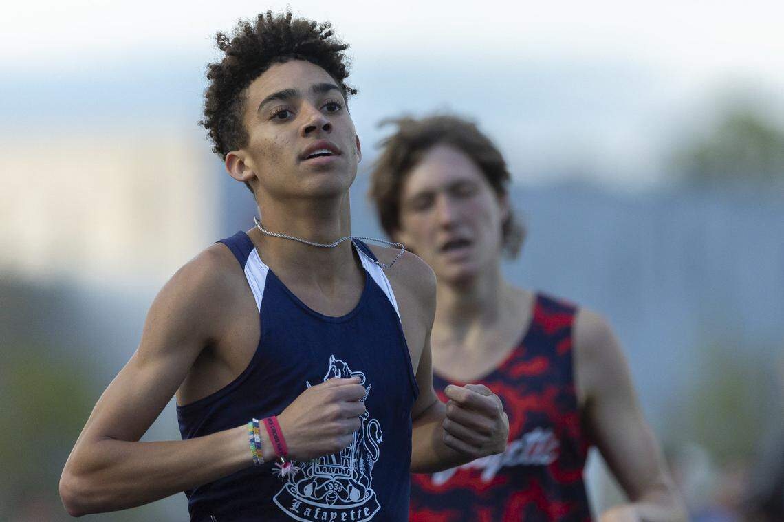 Distance duo leads Lafayette boys to 3A region track title; LCA sweeps ...