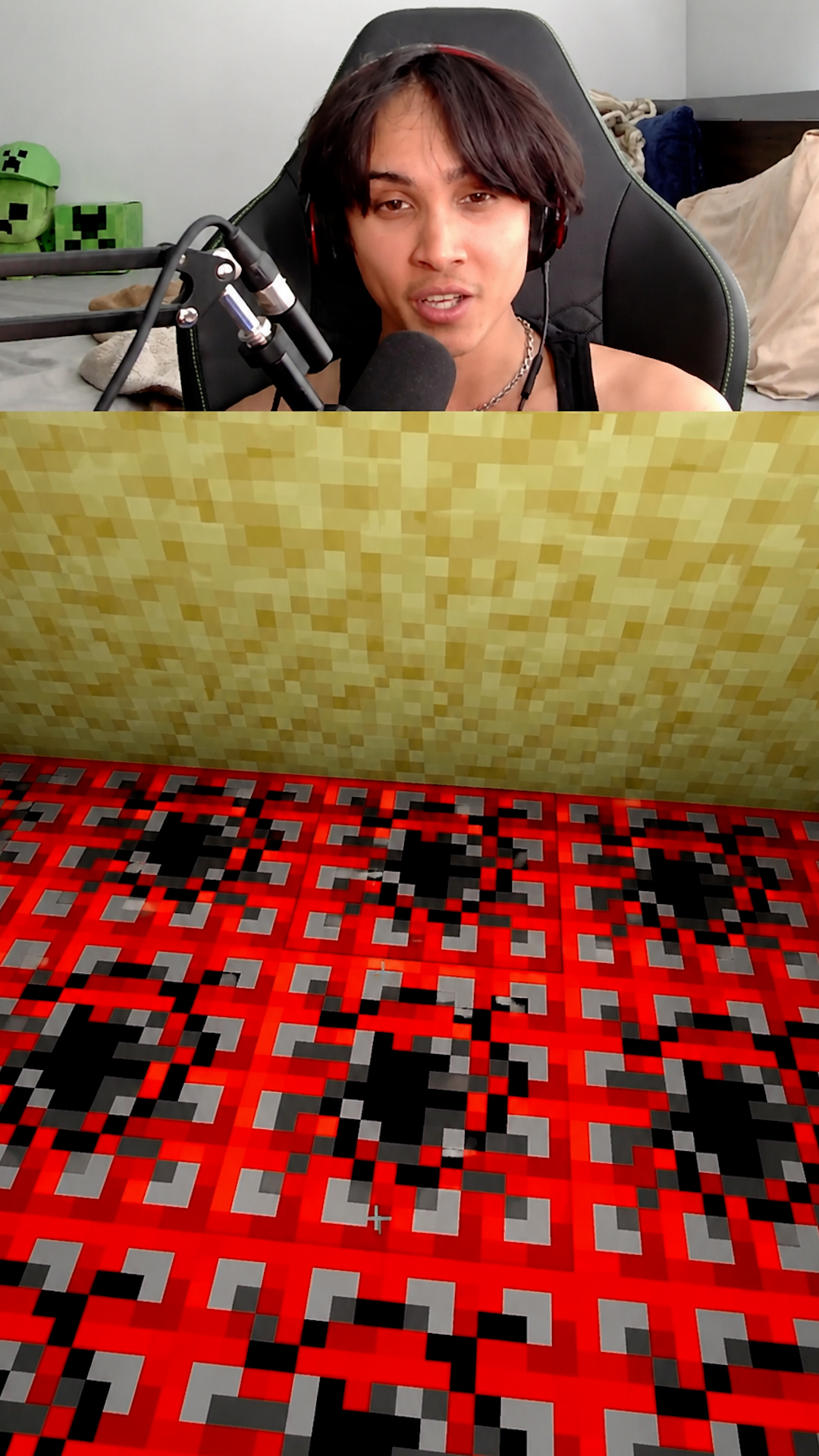 Building a hidden TNT sand trap in Minecraft
