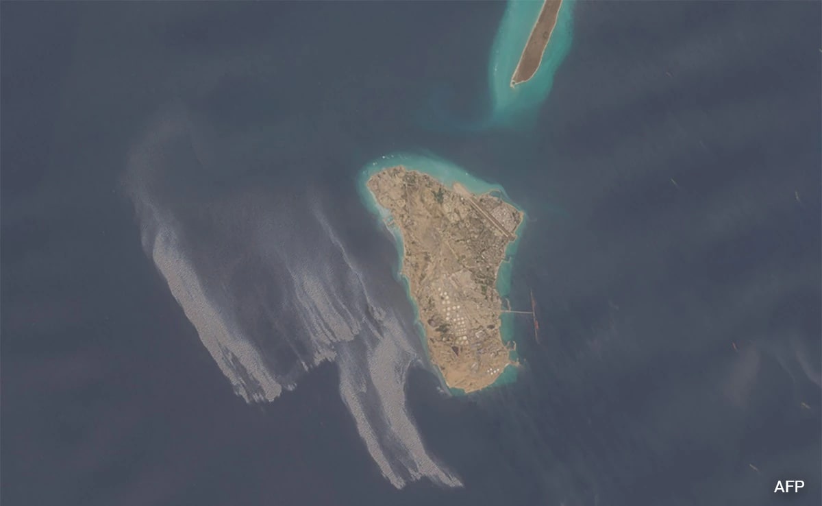 Iran's fact check as satellites show suspected oil leak near Kharg Island