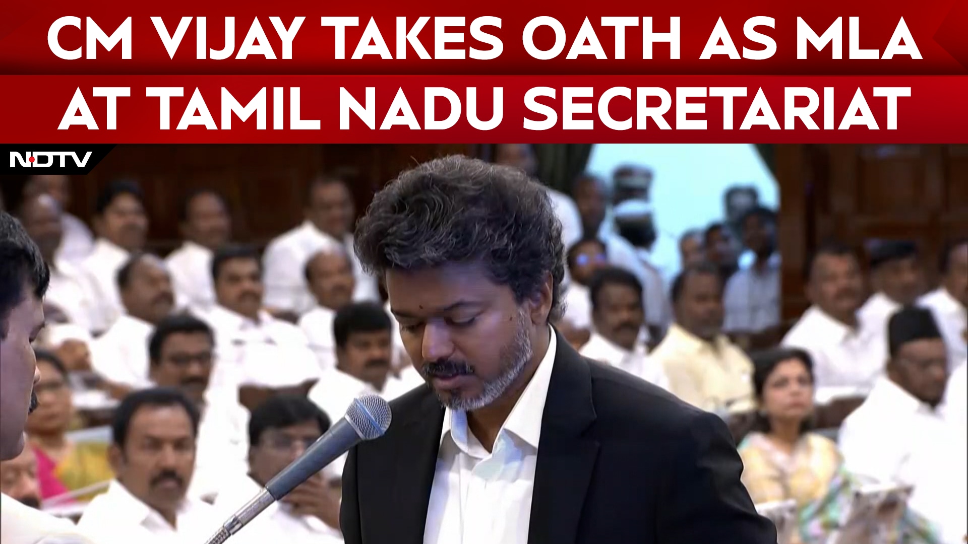 CM Vijay news | Vijay takes oath as member of Tamil Nadu Legislative ...