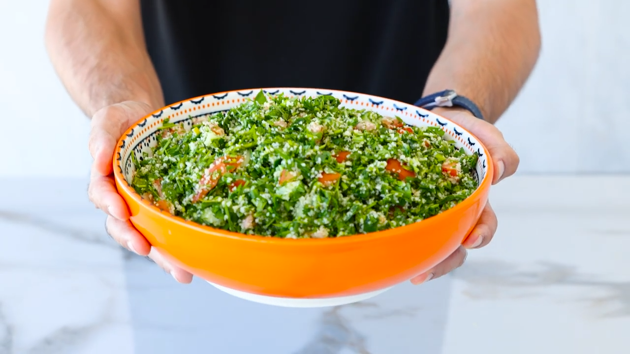 The fresh tabbouleh salad that disappears first at every BBQ