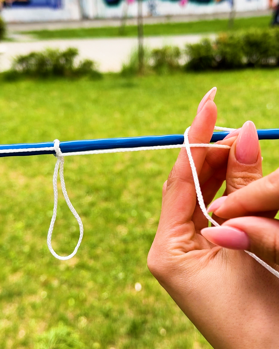 Línea de colgadores DIY que funciona