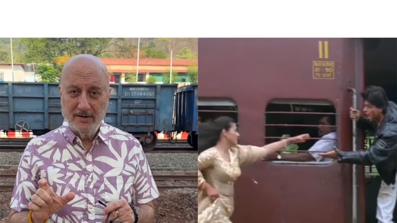 Anupam Kher revisits iconic DDLJ railway track, shares nostalgia