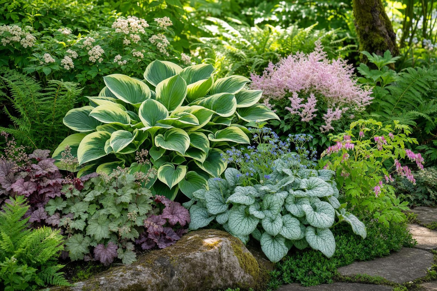 Ces 12 vivaces d’ombre transforment un massif de hostas monotone et les ...