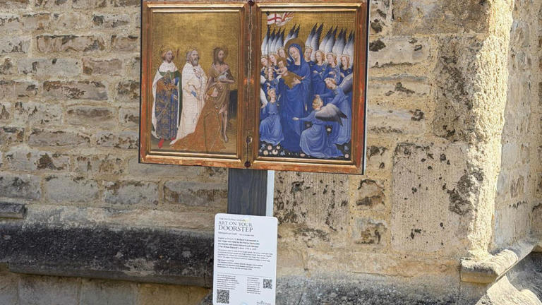 Life-size famous art replicas form trail in town