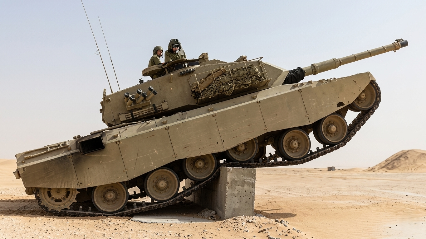 Dieser Panzer kann jedes Hindernis überwinden - es gibt nur ein Problem
