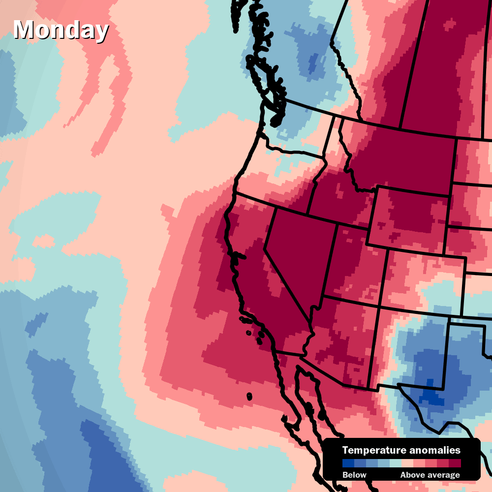 Where summer-like, record-breaking heat will hit the US this week